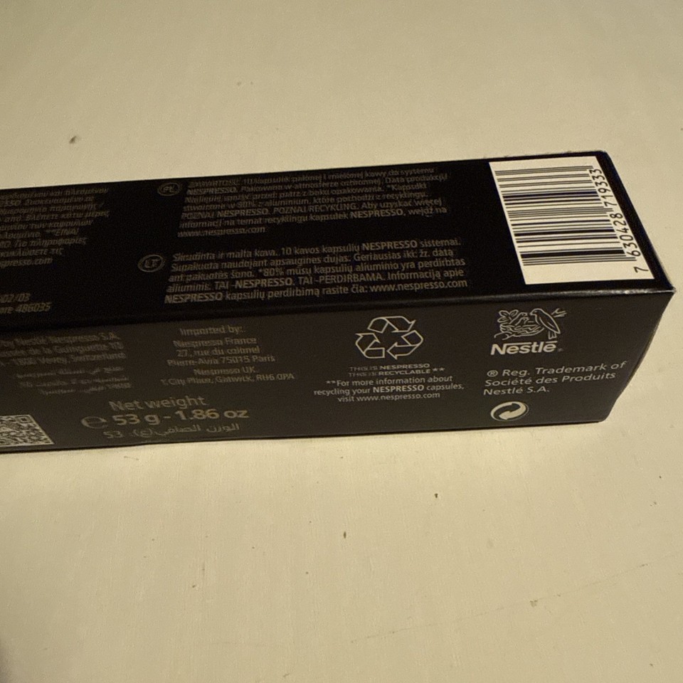 Nespresso Orginal Arpeggio Capsules best before 31/10/25 7630047607035 ...