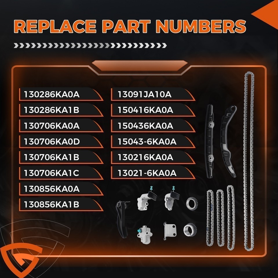 Timing Chain Kit For 2017-2023 2024 Nissan Pathfinder Infiniti QX60 3 ...