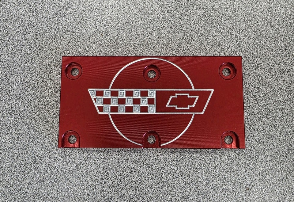 Corvette C4 TPI LT1 Throttle Body Cover Plate Red | Aluminum ...