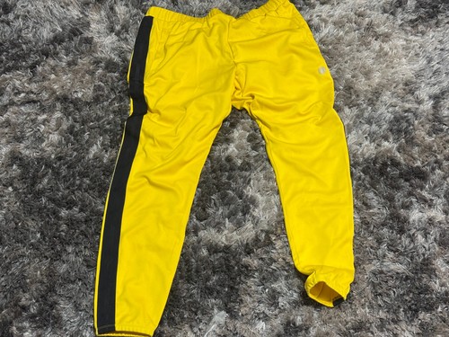 Size XL Vintage ASICS Mens Yellow Windbreaker Athletic Dojo Track Pants ...