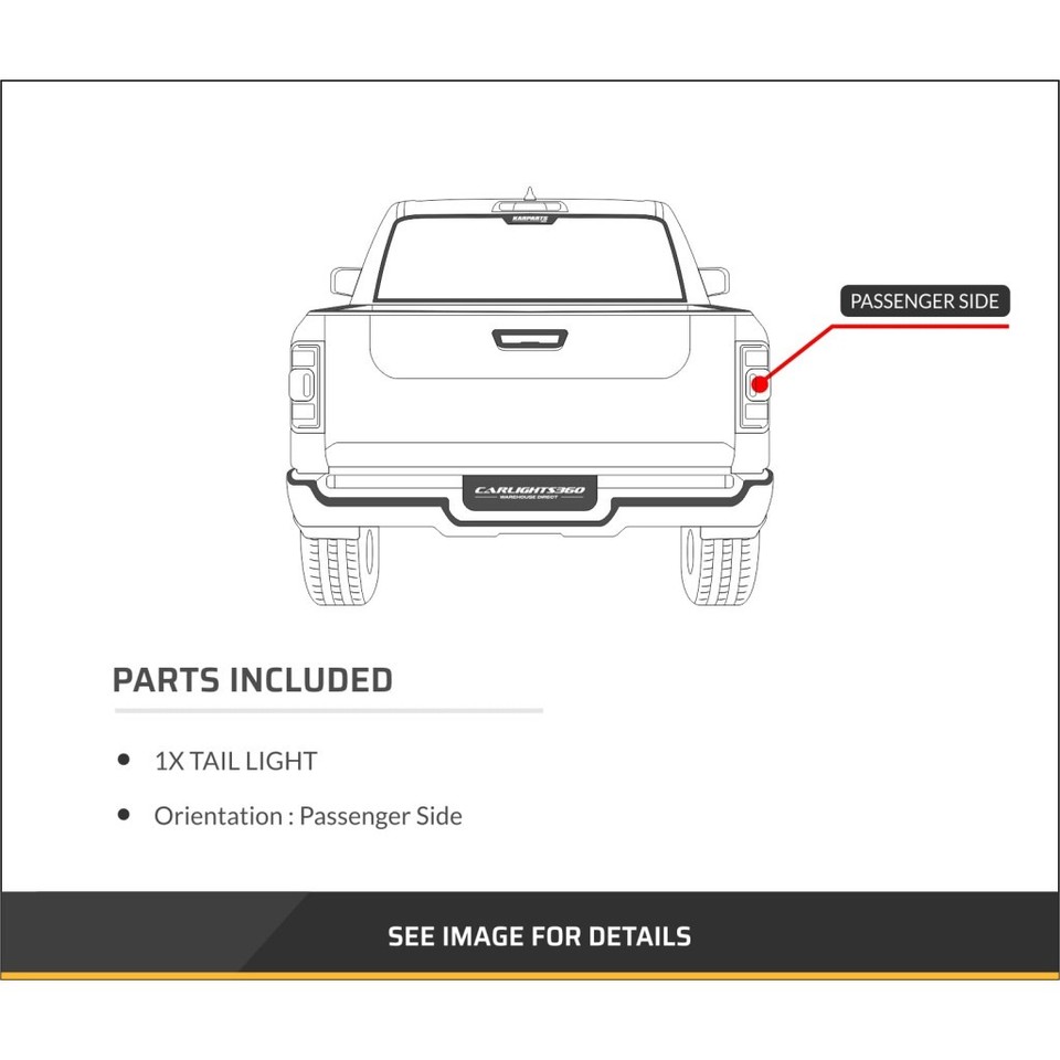 For Dodge Journey 2009 Tail Light Passenger Side, Outer | Clear And Red ...