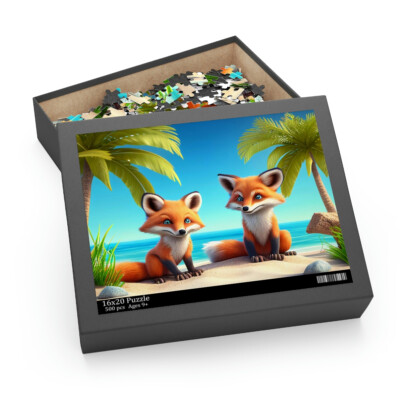 Kids Jigsaw Puzzle - Red Foxes (30 - 1000 Piece) Red Foxes Jigsaw ...