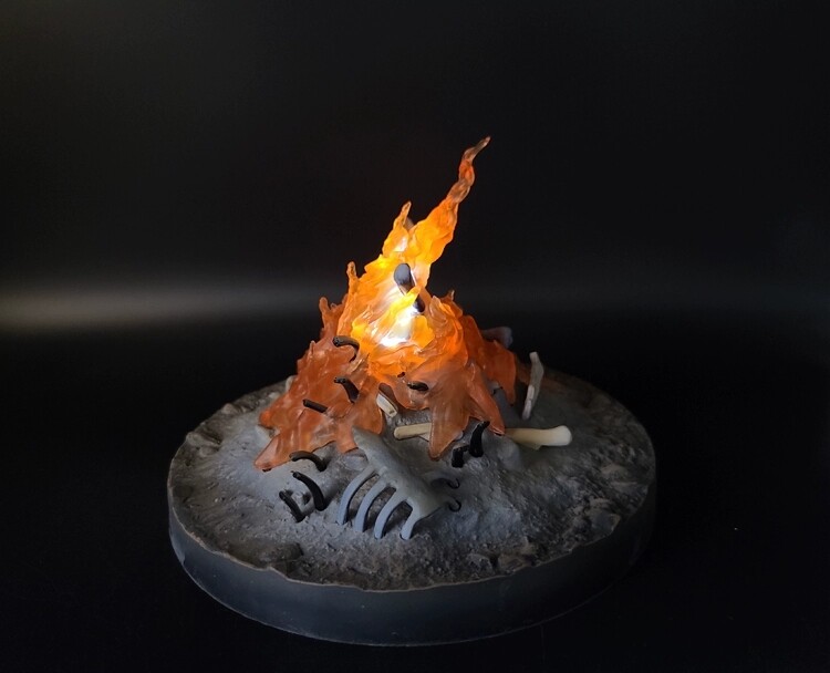 1/12 Scale Flame bonfire Model 4 Types for 6" Soldier Figure Scene DIY ...