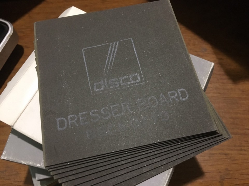 20 DISCO DICING SAW DRESSER BOARD BGCA 0113 75 X 75 X 1.0mm 20 pcs (2 ...