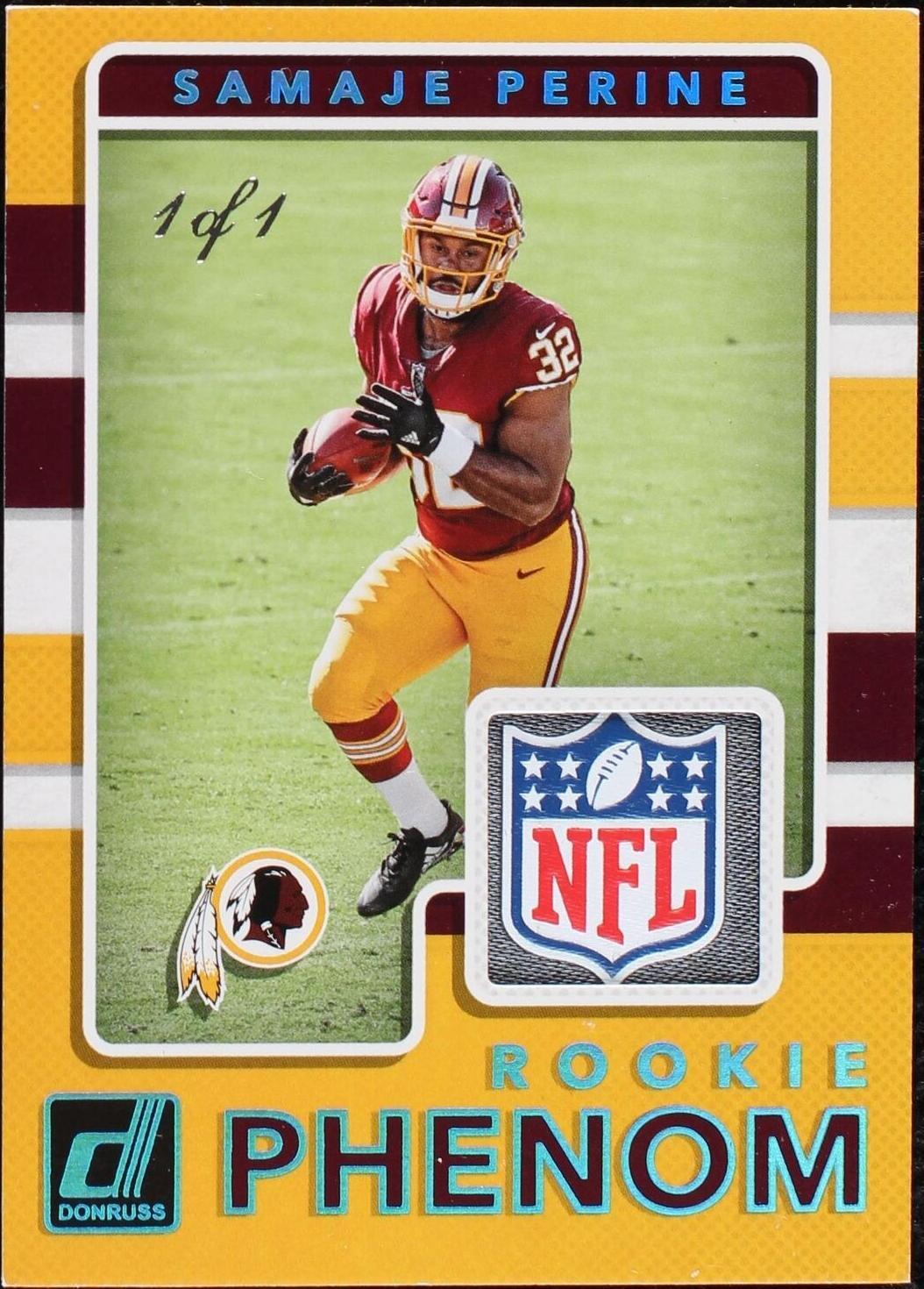2017 Panini Donruss - Rookie Phenom Jerseys Samaje Perine #31 Laundry ...