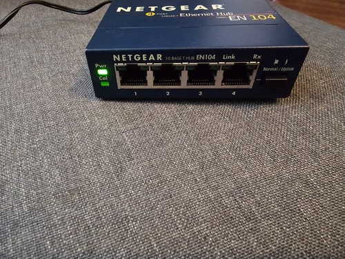 NETGEAR EN104 4-PORT 10BASE-T ETHERNET HUB EN104 TP BAY NETWORKS | eBay