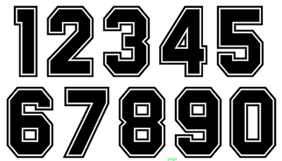 Felt 1980's 90's Football Shirt Soccer Numbers Heat Print Football ...