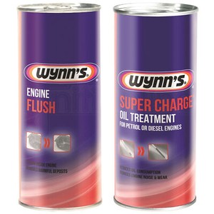 Wynns Engine Flush Additive Cleaner & Super Charge Oil Treatment Petrol ...