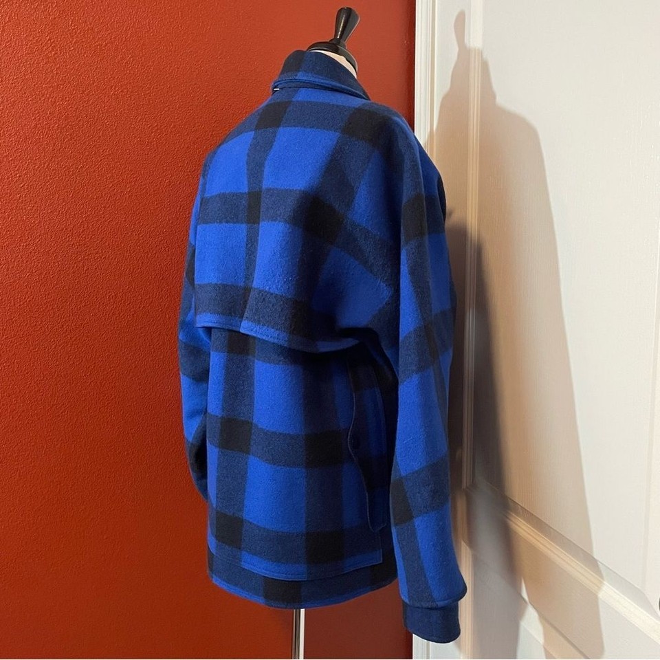 CC Filson Men's Vintage Blue Mackinaw Cruiser Wool Buffalo Plaid ...