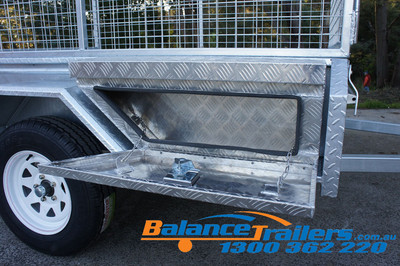 SIDE ALUMINIUM TOOL BOX 870x600x350mm for BOX TRAILER UTE TRUCK | eBay