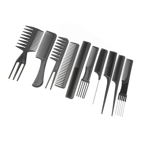10pcs Hair Comb Professional PSGe Salon Ergonomic Styling Comb Set For ...