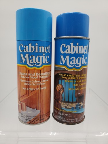Lot Of 2 Vintage Orginal Cabinet Magic Wood Cleaner 13oz Aerosol | eBay