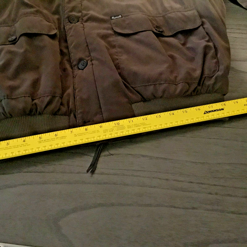 Vintage Faconnable Albert Goldberg Field Bomber Jacket Brown XL Utility ...