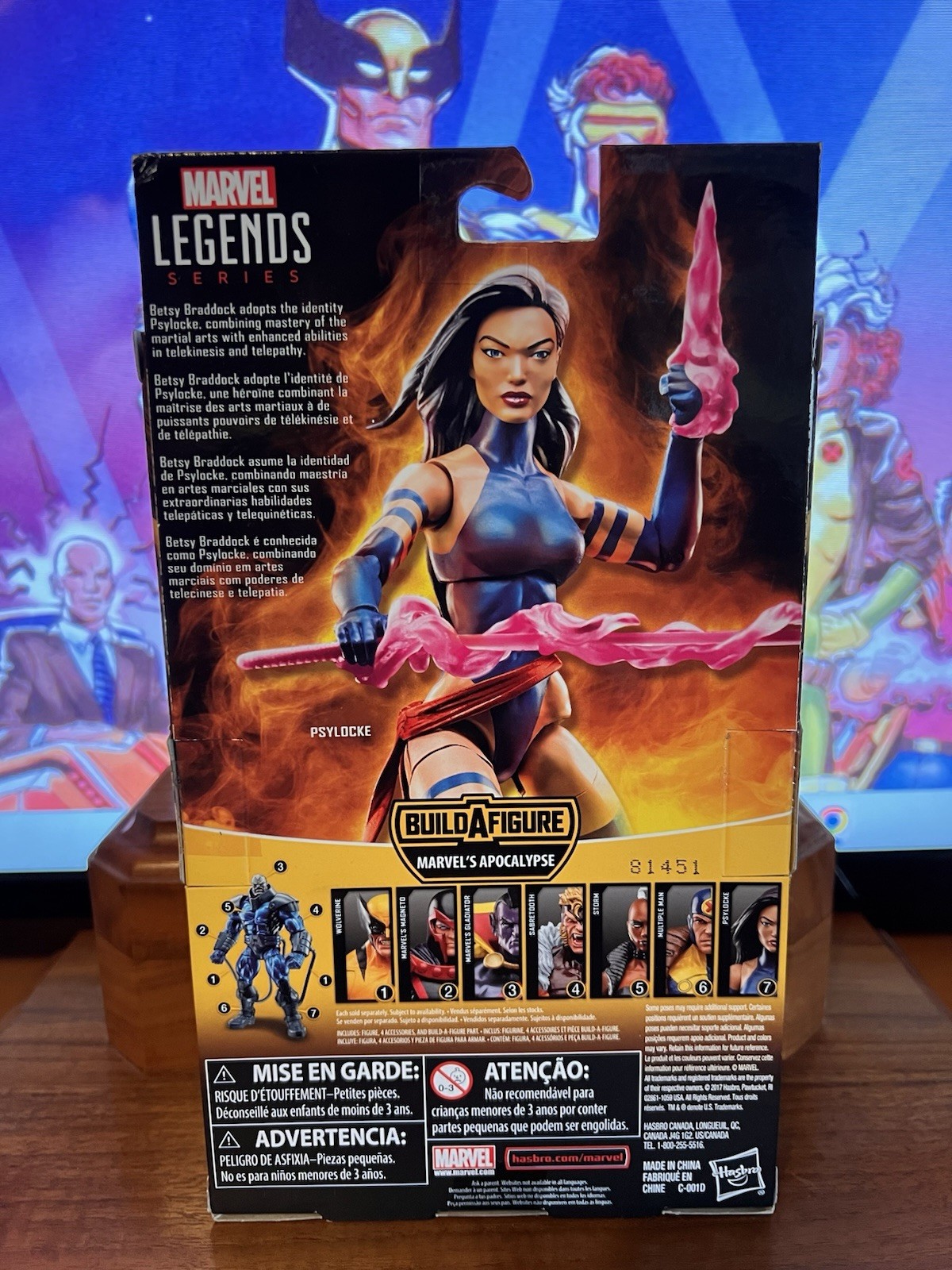 Marvel Legends X-Men Psylocke - Apocalypse BAF Wave! New And Sealed ...
