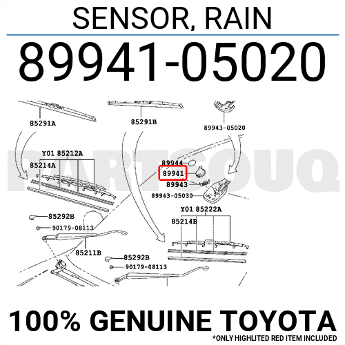8994105020 Genuine Toyota SENSOR, RAIN 89941-05020 | eBay