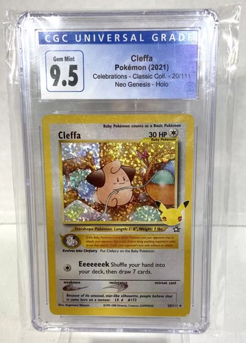 Neo Genesis Cleffa Pokemon Card 20/111 CGC 10 Gem Mint *Read* | eBay