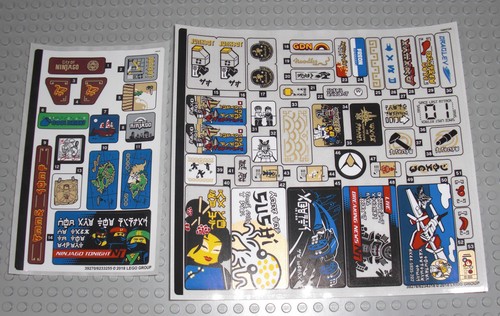 LEGO 70657 Ninjago City Hafen - STICKER / AUFKLEBER - Docks Decals ...