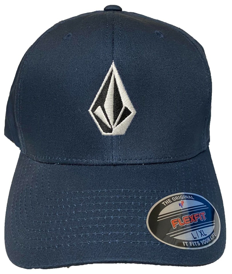 MEN'S VOLCOM ORIGINAL FLEXFIT HAT FITTED HAT CAP SIZE: S/M, L/XL | eBay