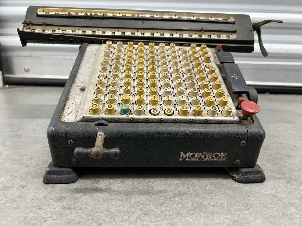 Vintage Monroe High Speed Calculator Adding Machine NO POWER CORD ...