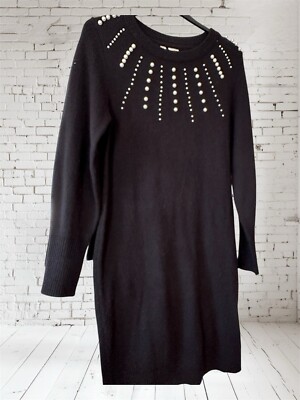 BODYFLIRT BOUTIQUE Black Jumper Dress Size Medium | eBay UK