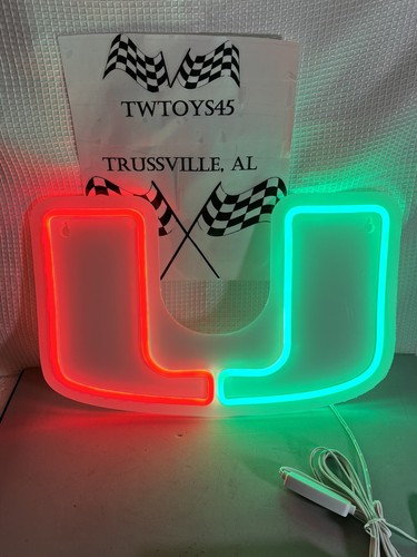 AWESOME MIAMI HURRICANES “THE U” NEON SIGN👍 | eBay