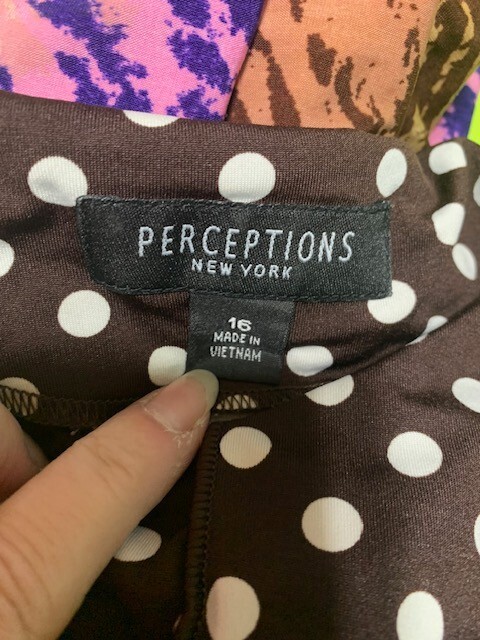 Perceptions New York sleeveless dress Size 16 - "48 length empire waist ...