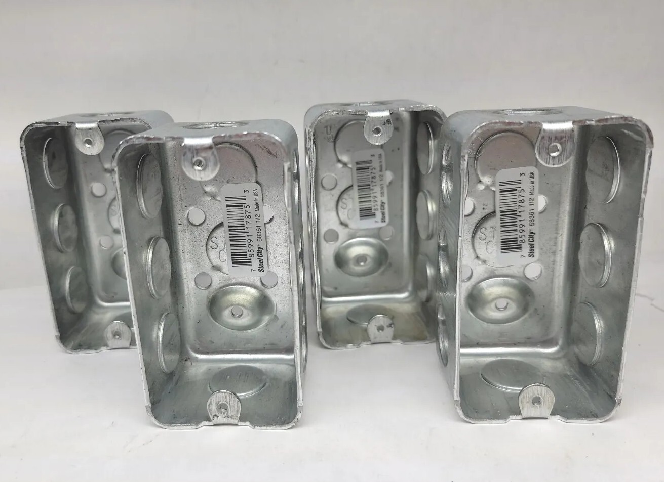 Lot of 4 Steel City 58361 1/2 Handy/Utility Outlet Box | eBay