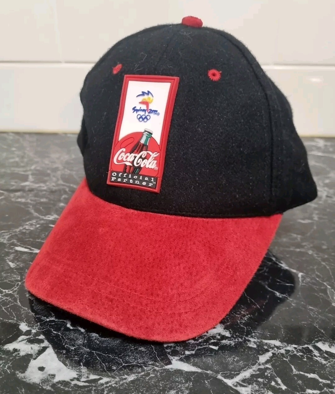Sydney 2000 Olympic Games Cap Coca-Cola Coke Hat Wool… - Gem