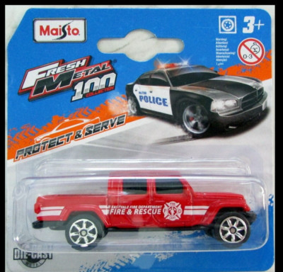 Maisto Fresh Metal Jeep Gladiator Fire Rescue 2023 Red | eBay
