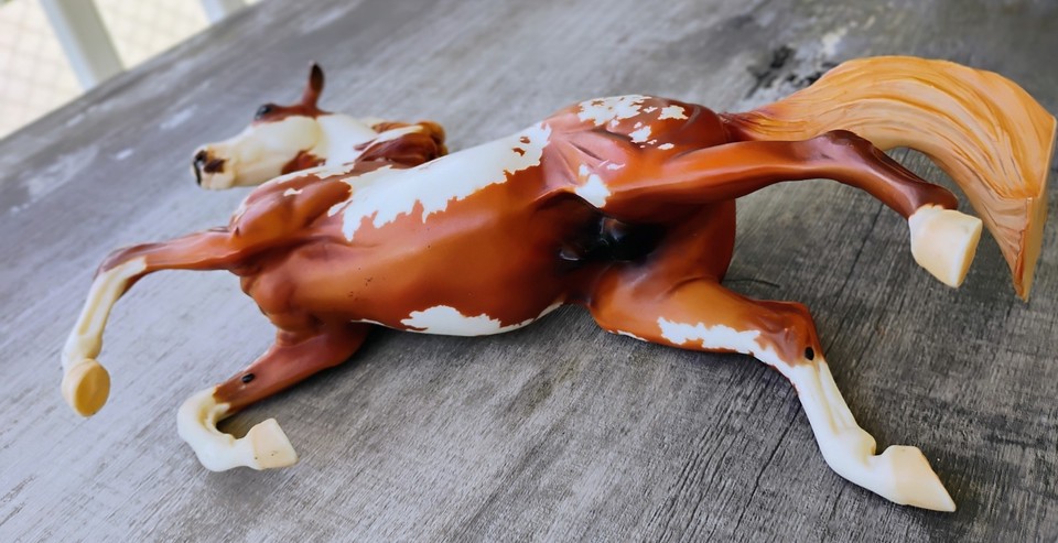 Breyer Hidalgo #1220 Rearing Chestnut Overo Pinto Horse No Box ...