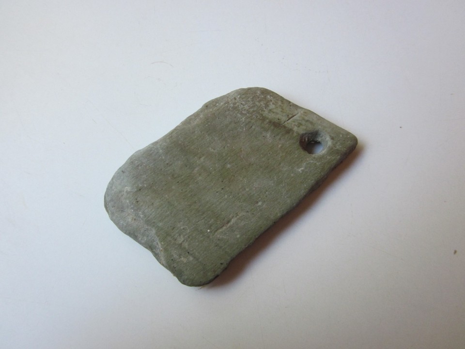 ancient Late Bronze Age greenstone fishing tool or weight 1300 - 800 BC ...
