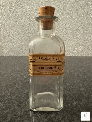 Petroleum 3x Boericke and Tafel Pharmacy Bottle Vintage U.S.A. New York ...