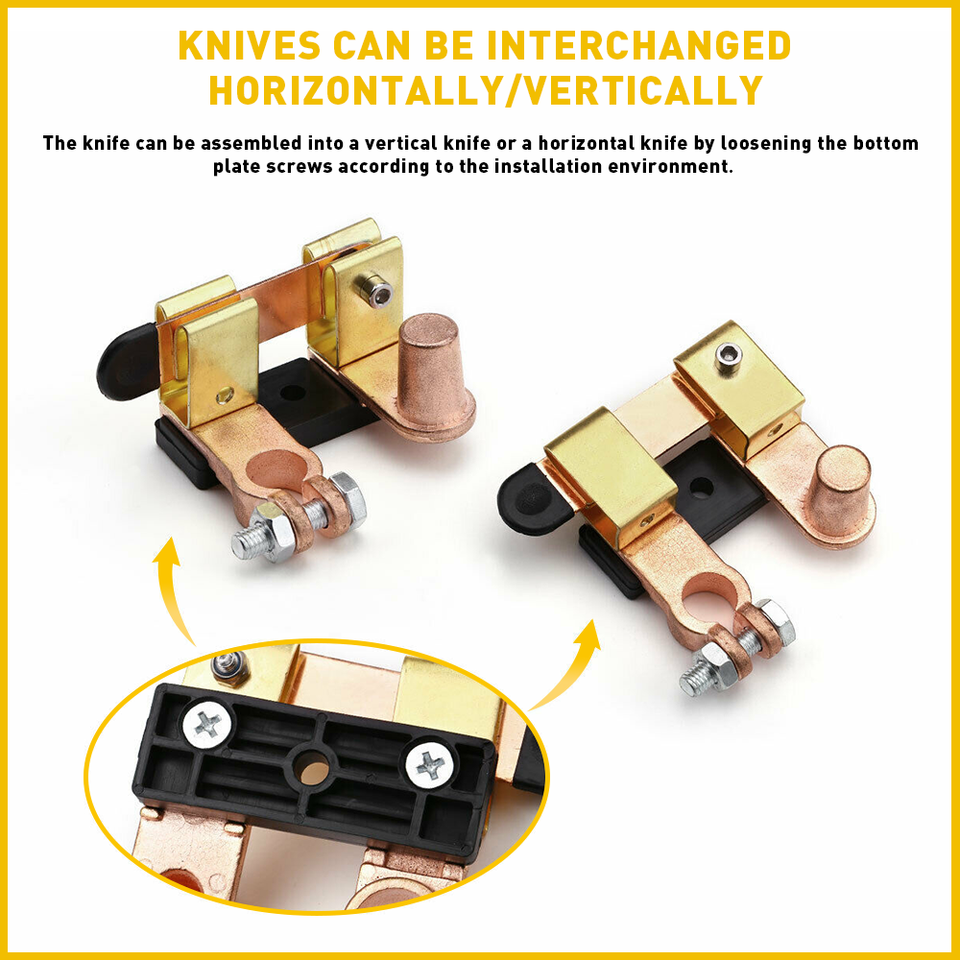 Knife Blade Disconnect Switch Battery Top Post DUTY HEAVY SHUT OFF Car ...