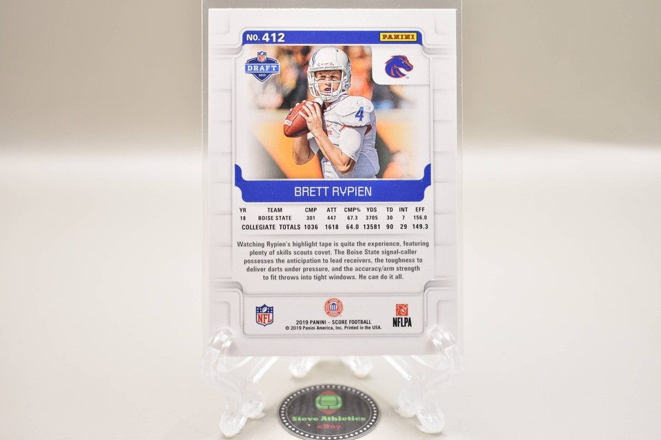 Brett Rypien Broncos 2019 Panini Score Rookie RC Card Base #412 | eBay
