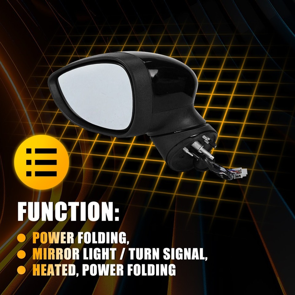 For Ford Fiesta MK7 2013-17 Left Passenger Side Electric Wing Mirror ...