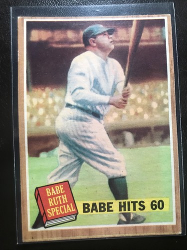 Babe Ruth Special 1962 Topps Vintage Baseball Card #139 HITS 60 Sp NICE ...