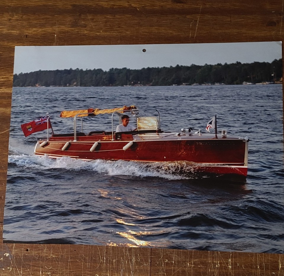 1926 EARL BARNES 26 foot CUSTOM LAUNCH calendar photo | eBay