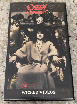 OZZY OSBOURNE - WICKED VIDEOS - 1988 MUSIC VHS TAPE- ALMOST LIKE NEW ...