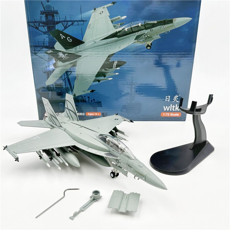 Wltk US Navy F/A-18 Super Hornet Strike Fighter 1/72 Diecast Aircraft ...