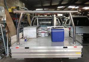 (#548) UNDER MOUNTED STAINLESS STEEL TRUCK RACK LADDER RACK FOR HILUX ...