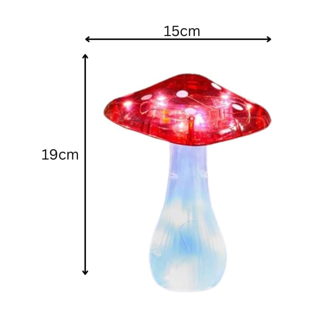 Mushroom Solar Stake Lights Magic Toadstool Set of 3 Waterproof Fairy ...