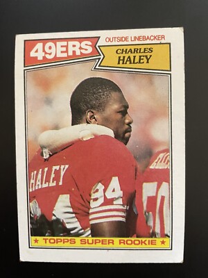 San Fransisco 49ers 1987 TOPPS FOOTBALL CHARLES HALEY ROOKIE CARD #125 ...