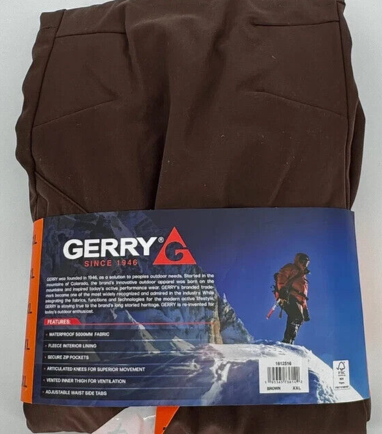 Gerry Men’s Snow Pants Fleece Lined Zip Pockets Adjustable Waist S-XXL ...