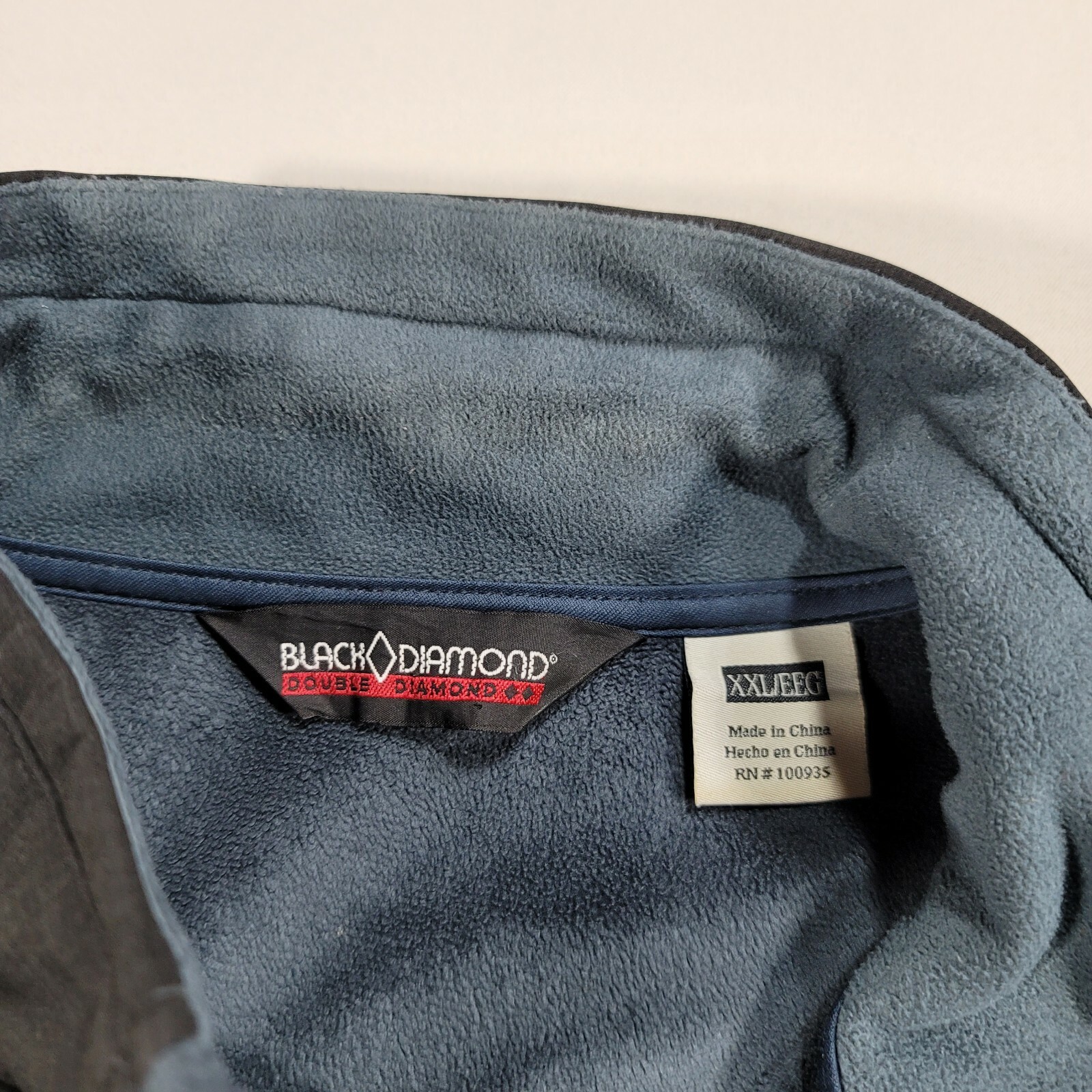 Black Diamond Double Diamond Softshell Jacket Black Full Zip Mens 2XL ...