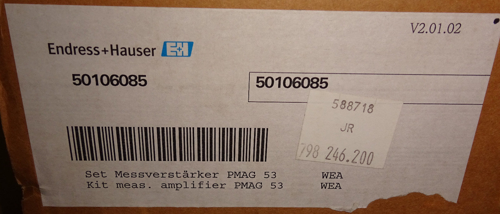 Endress + Hauser 50106085 Amplifier Board PMAG 53 WEA NEW | eBay