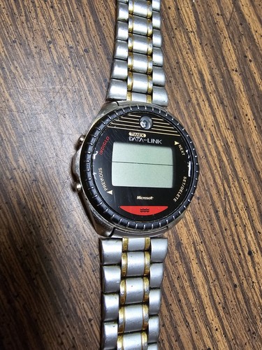 VINTAGE Microsoft Timex Data-Link 150 Mens Gents 802 Stainless UNKNOWN ...