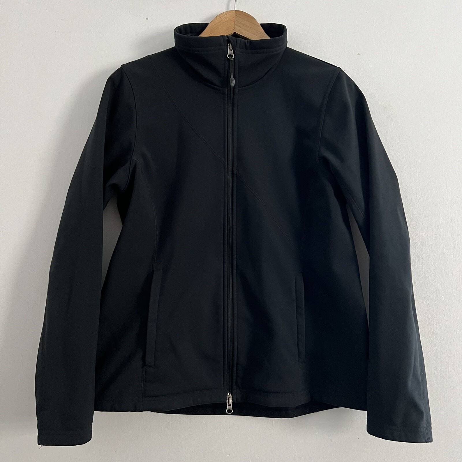 Vintage Nike ACG Soft Shell Solid Black Full Zip Flee… - Gem