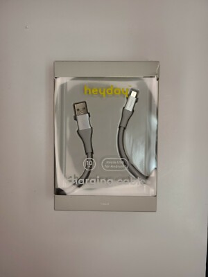 heyday™ 10ft Micro-USB to USB-A Round Cable - Cool Gray/Silver | eBay