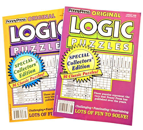 NEW Lot of 2 Penny Press Dell Logic Problems Puzzles Special Collectors ...