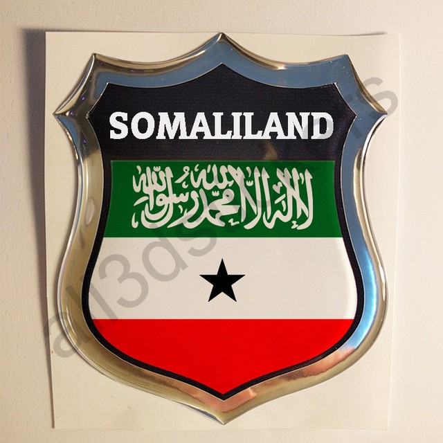 Sticker Somaliland Emblem 3D Resin Domed Gel Somaliland Flag Vinyl ...